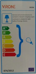 Kancelářská lampa ORNO VIRONE DEON DL-2 / B 60W, černá