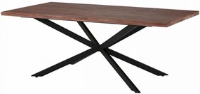 Danish style Jídelní stůl Adrie, 200 cm, tmavě hnědá