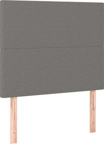 Box spring postel s matrací tmavě šedá 90x190 cm textil 3128326