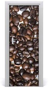 Fototapeta na dveře samolepící zrnka kávy 95x205 cm