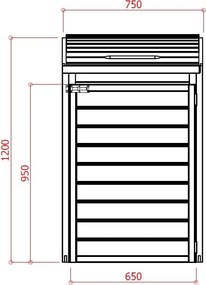 LANIT PLAST, s.r.o. zahradní úložný box LANITPLAST S751 LG2398