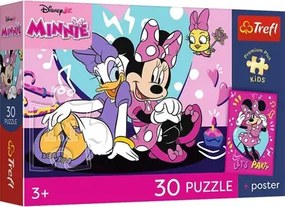 TREFL Puzzle Premium Plus Kids Minnie / 30 dílků / 27 x 20 cm / s plak