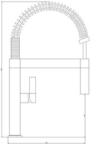Gamma SPIRAL NEW, kuchyňská baterie s 2-funčním výtokem, chromová, BSLN-CH