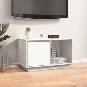 vidaXL TV skříňka bílá 74 x 35 x 44 cm masivní borové dřevo