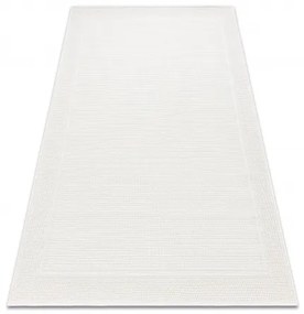 Dywany Luszczow Kusový koberec TIMO 5979 SISAL venkovní rám bílý Rozměr koberce: 120 x 170 cm