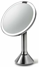 Simplehuman Kosmetické LED zrcátko Sensor Touch DUAL , zvětšení 5x, matná stříbrná