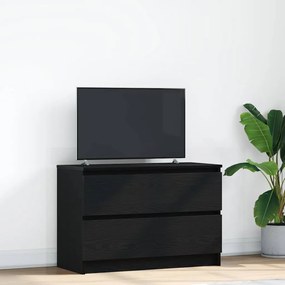 TV skříňka černá 80x35x54 cm kompozitní dřevo