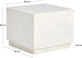 Mramorový odkládací stolek 50x50 cm Sorein – Kave Home