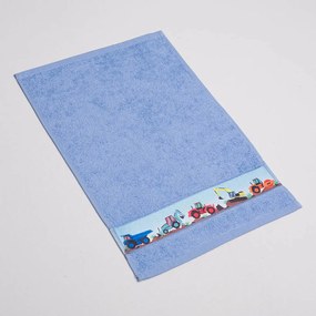 Dětský ručník Veba RUJANA Bagr tisk světlá modrá Velikost: 30x50 cm