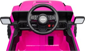 LEAN CARS Akumulátorové vozidlo Jeep Rubicon DK-JWR558 24 V, růžové
