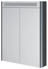 Mereo Mereo, Siena, galerka 64 cm, zrcadlová skříňka, bílá, antracit, černá , multicolor - RAL lesk/mat, CN436GA