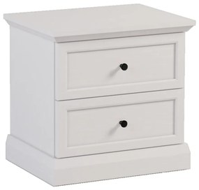 LUCCA b | noční stolek SN se zásuvkami | 51,9 cm | bílá