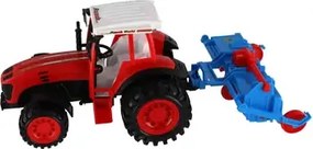 TEDDIES Traktor s vlekem s rotavátorem / Setrvačníkový pohon / 52 cm /