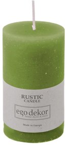 Zelená svíčka Rustic candles by Ego dekor Rust, doba hoření 38 h