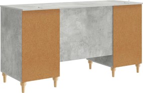 Stůl Betonově šedá 142,5 x 50 x 75 cm Kompozitní dřevo 3414579