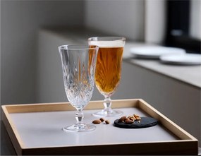 Křišťálové skleničky v sadě 4 ks na pivo 400 ml Melodia – Lyngby Glas