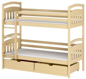 Dětská postel 90 cm Galvin (s roštem a úl. prostorem) (borovice). 1013433