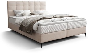 Manželská postel 140 cm Infernus Comfort (černá) (s roštem, s úl. prostorem). 1082371