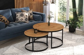 ADRK Furniture Konferenční stolek 2v1 OKIN CT-OKI-B-A