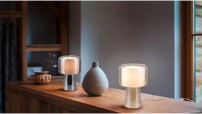 Šedá stolní lampa (výška 29 cm) Rocka – Trio