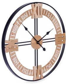 Loftové hodiny, ciferník s minutky, 60 cm