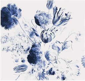 Tapeta Royal Blue Flowers II
