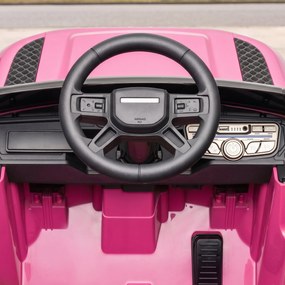 AIYAPLAY elektrické SUV pro děti Land Rover Defender 12 V dálkové ovládání Zavěšení Plynulý start 2,7–4,5 km/h Růžová