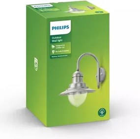 Philips Raindrop antracit / Venkovní nástěnné svítidlo / 1x60W / bez z