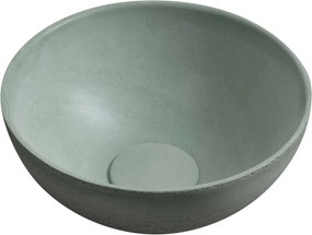 Sapho Small - Umývátko na desku Minor, průměr 26 cm, bez přepadu, bez otvoru pro baterii, matná zelená MR26023