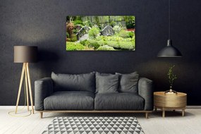 Obraz na skle Botanická Zahrada Most Umění 120x60 cm