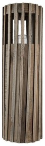 Dřevěná retro lucerna Mick – 17x54 cm