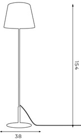 Stojací lampa ARDEN 1xE27/60W/230V fialová/zlatá