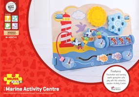 Bigjigs Toys Dřevěná motorická deska moře