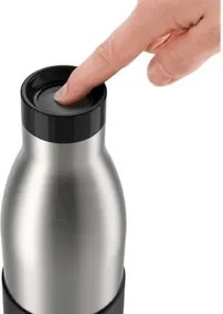 Emsa BLUDROP 0.7L černá / Termoláhev / nerezová ocel