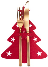 Tutumi, vánoční obal na příbor 10ks KF357-10, červená, CHR-09530