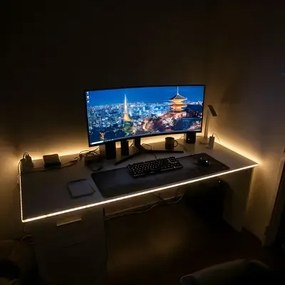 Solight LED COB pásek teplá bílá / USB napájení / vypínač / 5m / 7W/m