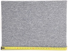 Condor Carpets, Metrážový koberec Extreme 74, zátěžový, na míru, šíře 4m, šedá, ab (mřížka), chodba / předsíň