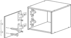 Meblar Nástavec na šatní skříň Smart SRN5 50 Barva: Dub Artisan