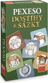 DINO Pexeso Dostihy a sázky / 48 kartiček