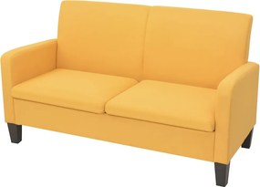 2dílná sedací souprava textil žlutá 278214