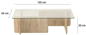 Konferenční stolek Escape Travertine