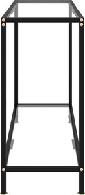 Konzolový stolek průhledný 120 x 35 x 75 cm tvrzené sklo 322839
