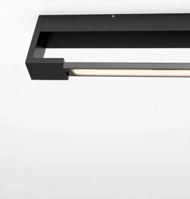 LED černá svítilna na zeď Arga 12W