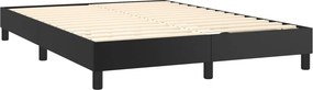 Box spring postel s matrací černá 140 x 190 cm umělá kůže 3141059
