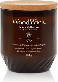 Střední svíčka Lavender & Cypress – Renew WoodWick
