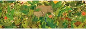 DJECO Panoramatické puzzle Indická džungle / 1000 dílků / rozměr 97 x