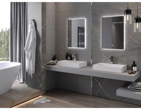 Mexen Sun, LED koupelnové zrcadlo s podsvícením 50 x 70 cm, 6000K, ochrana proti zamlžování, 9807-050-070-611-00