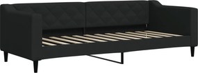 Válenda s přistýlkou černá 80 x 200 cm textil 3197423