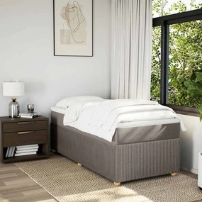 Box spring postel s matrací taupe 100 x 200 cm textil 3285550