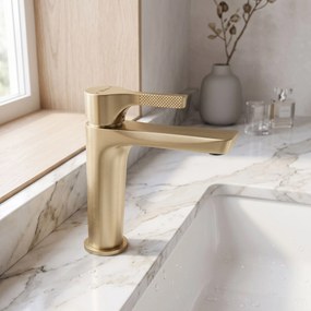 Rea, Umyvadlová baterie PREMIUM REA Maxim Brush Gold Low, REA-B8938